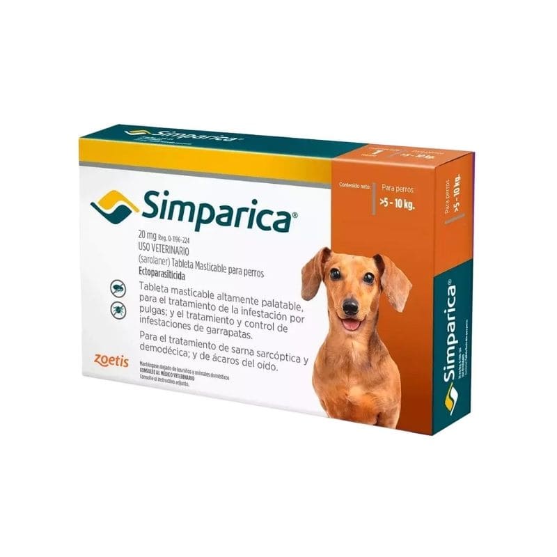 Simparica Desparasitante Externo Masticable para Perro de 5 a 10 kg ...